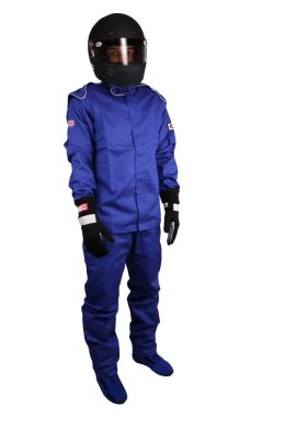 RJS Youth Racer 1 Classic Blue Pants - SFI 3.2A/1 Rated FR Cotton
